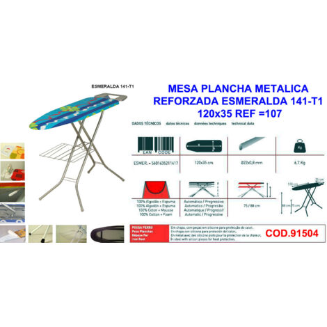 Table en fer métallique renforcé émeraude 141-T1120x35107