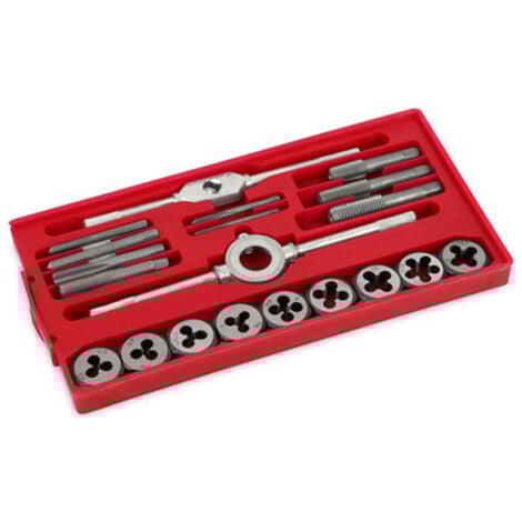 Lot de 20 tarauds et filières pour filetage m3-m12 krt001120