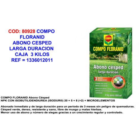 Compo Floranid engrais longue durée pour pelouse 3 kg