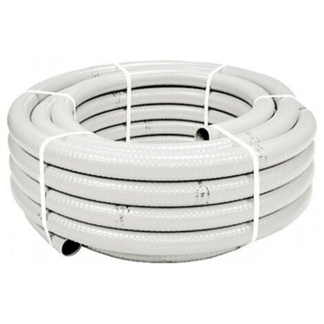 Rouleau de 25 m de tuyau hydrotube blanc pour climatisation 16x20 mm