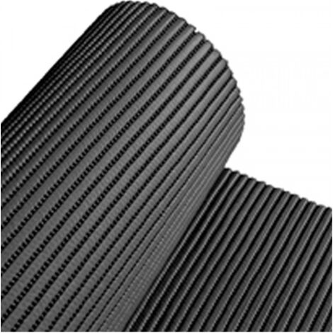 Rouleau de 15 m de moquette PVC expansé 65 cm noir m67