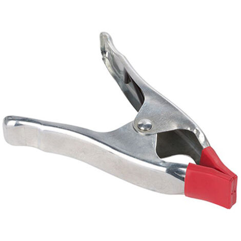 Sachet de 4 pinces pour store avec ressort, zinguées, 100mm pre900019