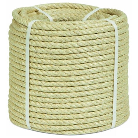 Rouleau de 100 m de corde en sisal 12 mm 072028