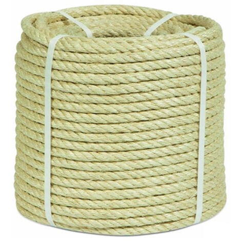 Rouleau de 200 m de corde en sisal 8 mm 072028
