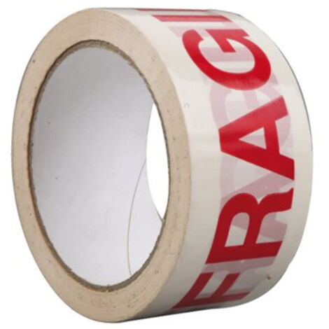 Rouleau de ruban adhésif blanc très fragile 132mt x 48mm