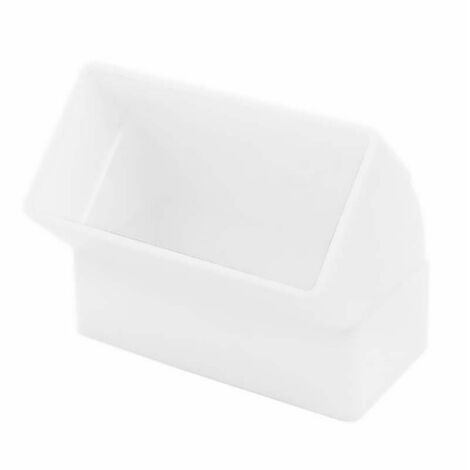 Coude vertical rectangulaire 45º 180x90mm PVC blanc - ventilation et ...
