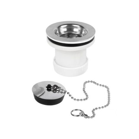 Bouchon métallique pour robinet de lavabo bidet - 1 1/2", IDROSPANIA.