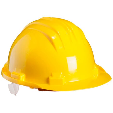 Casques de travail jaunes