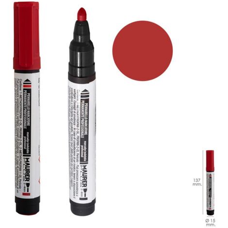 Marqueur permanent professionnel rouge
