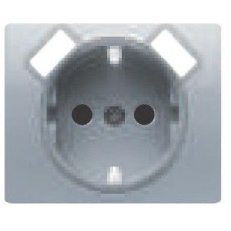 Cache de fiche Schuko avec double USB en aluminium au mercure BJC IRIS ...