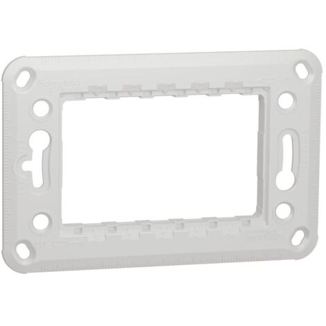 Cadre italien zamak 3 modules Schneider NU7103