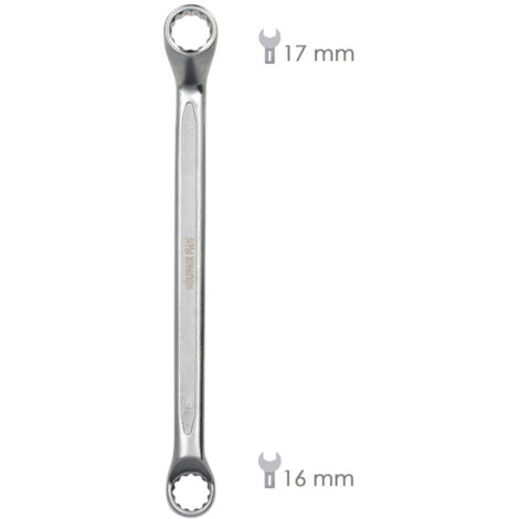 Clé Etoile Lance Plus Acier Chrome Vanadium 16x17 DIN 838