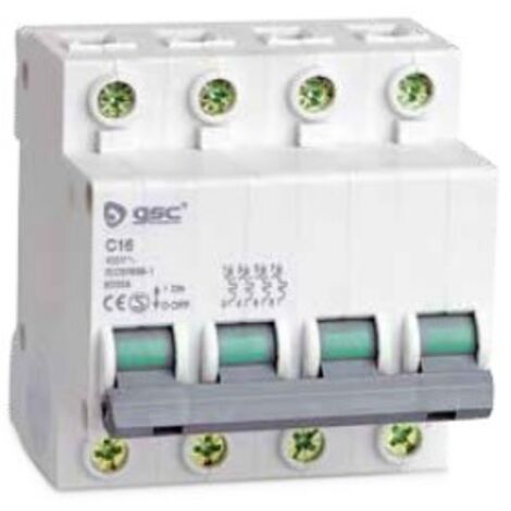 Disjoncteur 4P 25A courbe C GSC 0403665