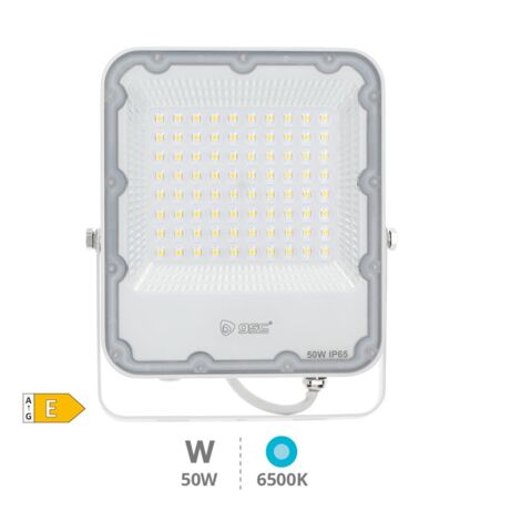 Projecteur LED aluminium 50W 6500K IP65 Blanc