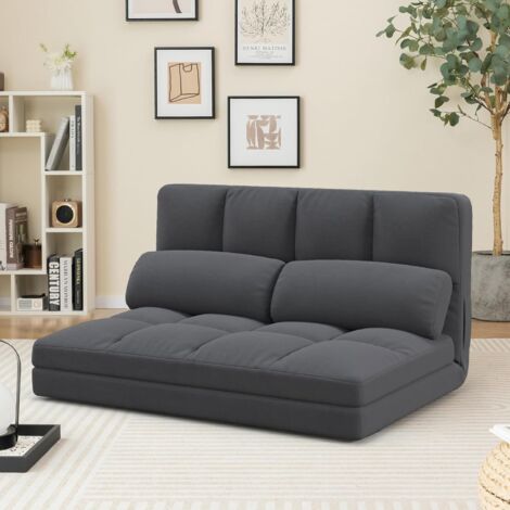 GOPLUS Canapé-Lit Convertible-Dossier Réglable 6 Positions Charge 90KG ...