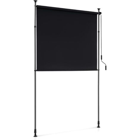 GOPLUS Store Banne sans Percage, Store Vertical Exterieur Retractable ...