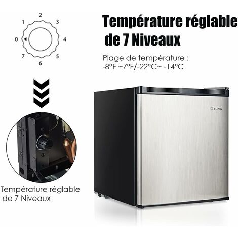 GOPLUS 31,1L Mini Congelateur Vertical Compact a 1 Porte Reversible ...