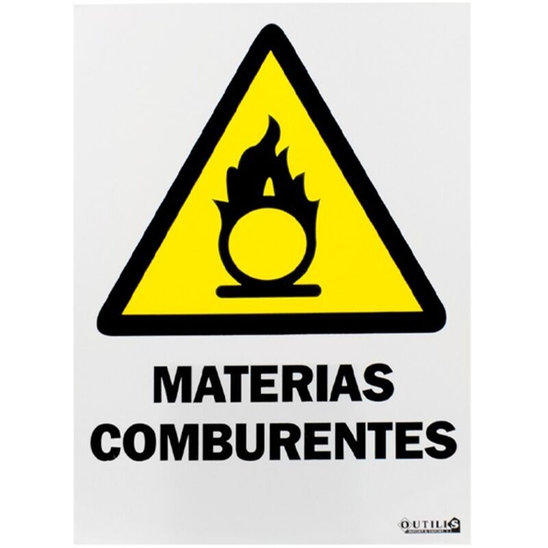 Cartello in PLASTICA 40x30 per materiali combustibili, alta visibilità ...