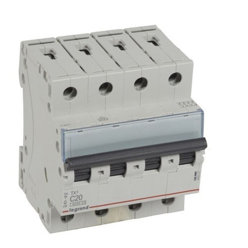 Interruttore automatico TX3 6kA-C 4P 20A