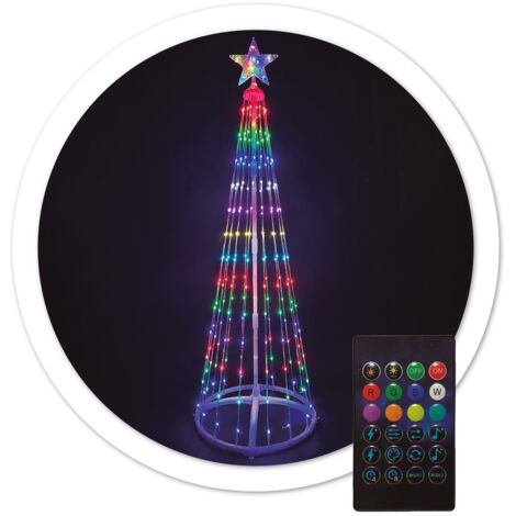 Albero LED intelligente tramite bluetooth e telecomando Kiondo 1.2M 24 ...