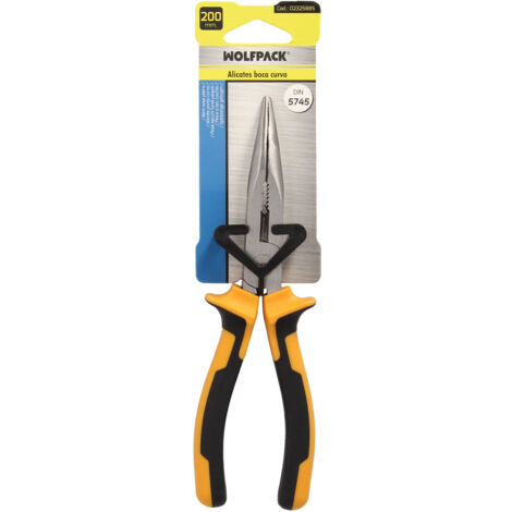 WOLFPACK LINEA PROFESIONAL Pinze a bocca curva 200 mm. Pinze a becchi ...