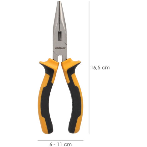 WOLFPACK LINEA PROFESSIONAL Pinze a becchi dritti 150 mm. Pinze a ...