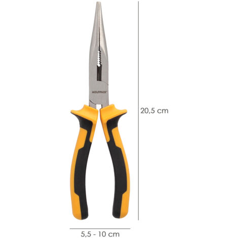 WOLFPACK LINEA PROFESSIONAL Pinze a becchi dritti 200 mm. Pinze a ...
