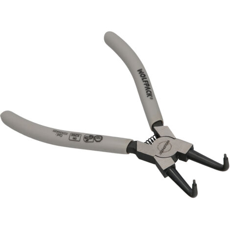 Pinza per Rondelle Interne Curve 175 mm. Acciaio Din 5256