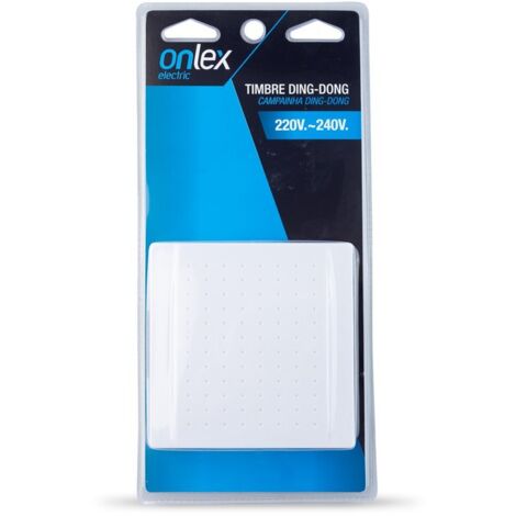 Onlex plus campanello quadrato ding-dong 230v