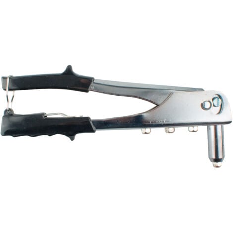 Rivettatrice a doppio boccale cromata