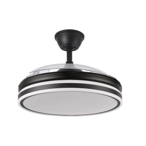 Ventola Bayomo 72W Nero 3 Pale Motore DC