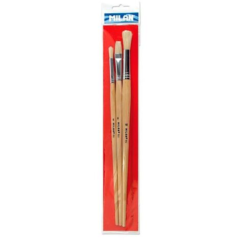 Blister con 3 pennelli per olio e acrilico serie 512 n°6 e 10, serie ...