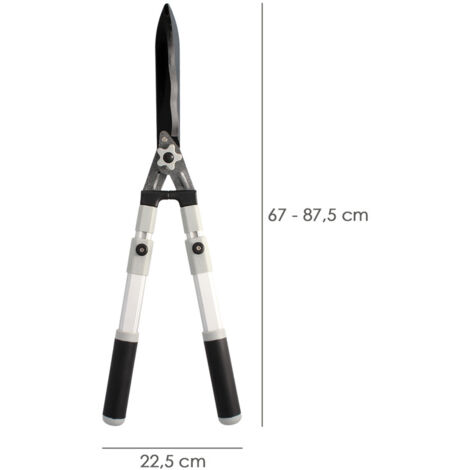 Forbici Potatura Siepi Telescopiche in Alluminio 2 Mani