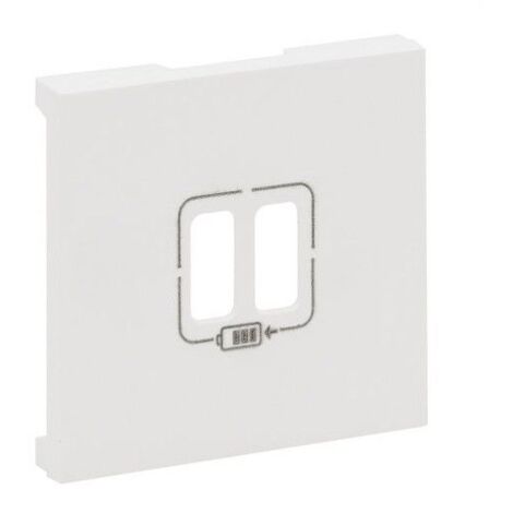 Chiave per base di ricarica doppia USB A + A bianco opaco LEGRAND 864124