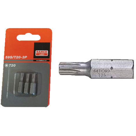 BAHCO T20 PUNTA TORX 3P 1/459 S/T-20x2559S/T