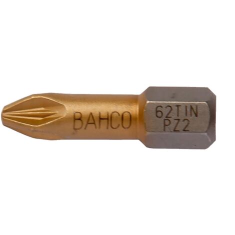 Punta in titanio Pozidriv BAHCO 1/462TIN/PZ1 (confezione da 10)