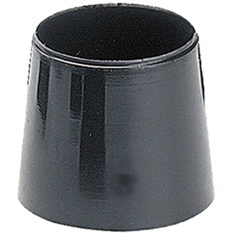 Contera rotonda rinforzata “CNT01” in polietilene nero Ø3x3,3cm (25 ...