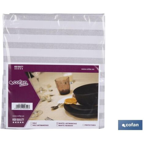 Tovaglia antimacchia impermeabile con disegno a righe 140x200 cm ...