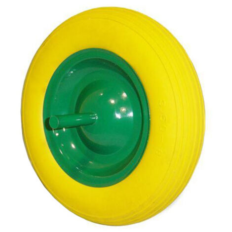 Ruota per carriola antiforatura con cerchio in metallo 350x80 3,5-8