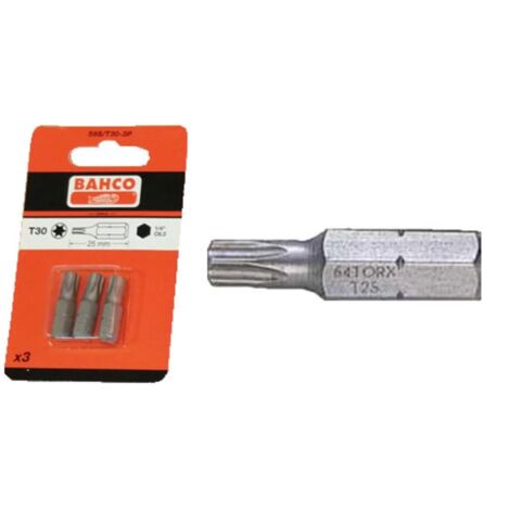 PUNTA TORX BAHCO T30 3P 1/459 S/T-30x2559S/T