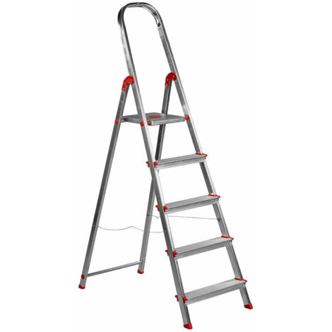 Scala "Unica" a 5 gradini (101 cm di altezza alla piattaforma e 150 kg ...
