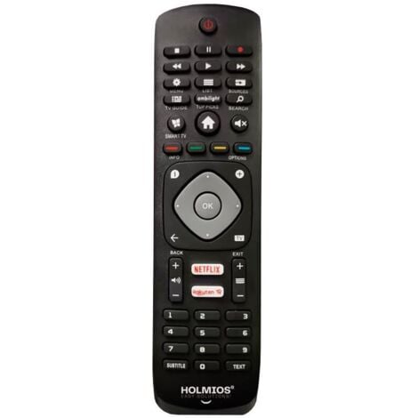 HOLMIOS Telecomando universale per PHILIPS Smart TV (2xLR03/AAA non ...