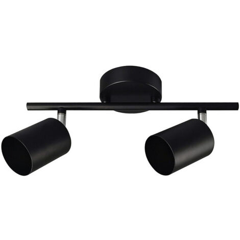 Striscia nera 2 elementi gu10 EDM