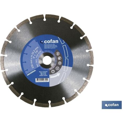 Disco diamantato universale base 115 mm.