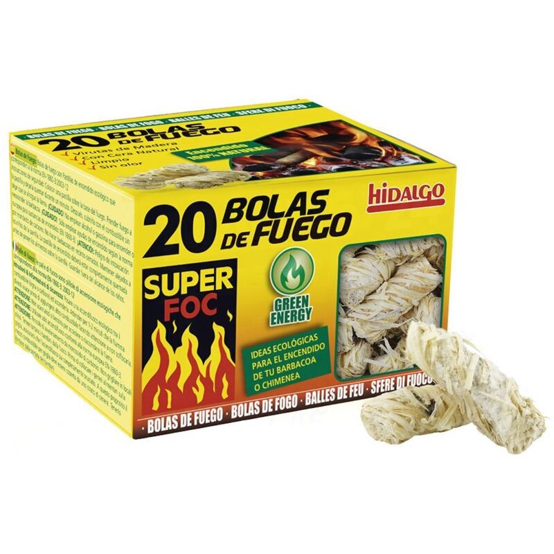 Box mit 20 Super Foc Ecological Ignition Fireballs