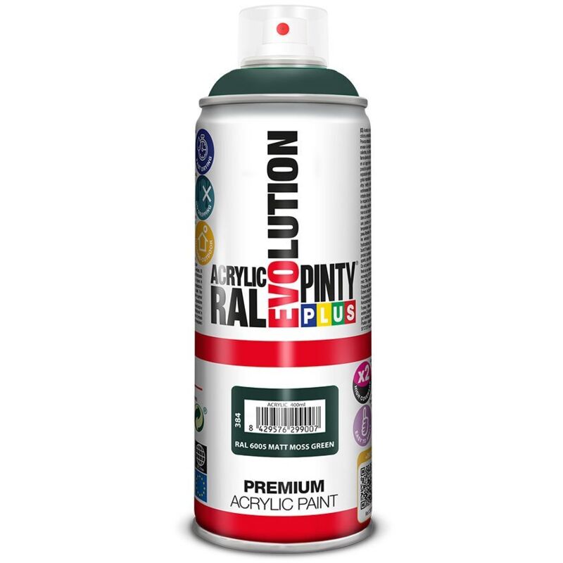 Sprühfarbe PintyPlus Evolution 520cc RAL 6005 Matt Moosgrün