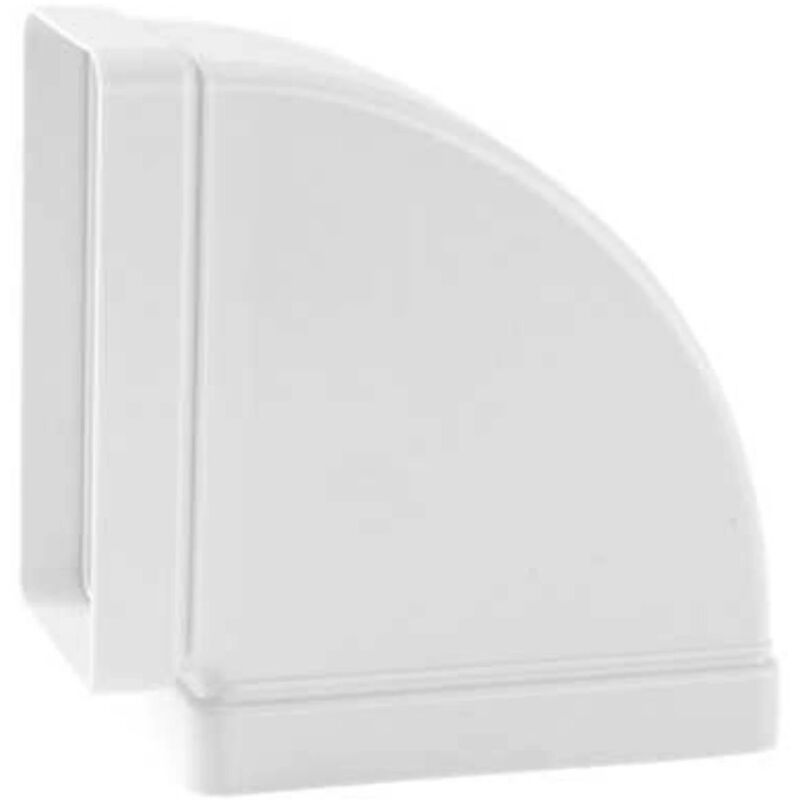 90° horizontaler rechteckiger PVC-Gasauslass, weiß 110103, Ref. 0535