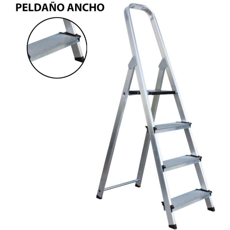 SIFER SEGUR verstärkte Aluminiumleiter mit 5 Stufen von 12 cm 06722