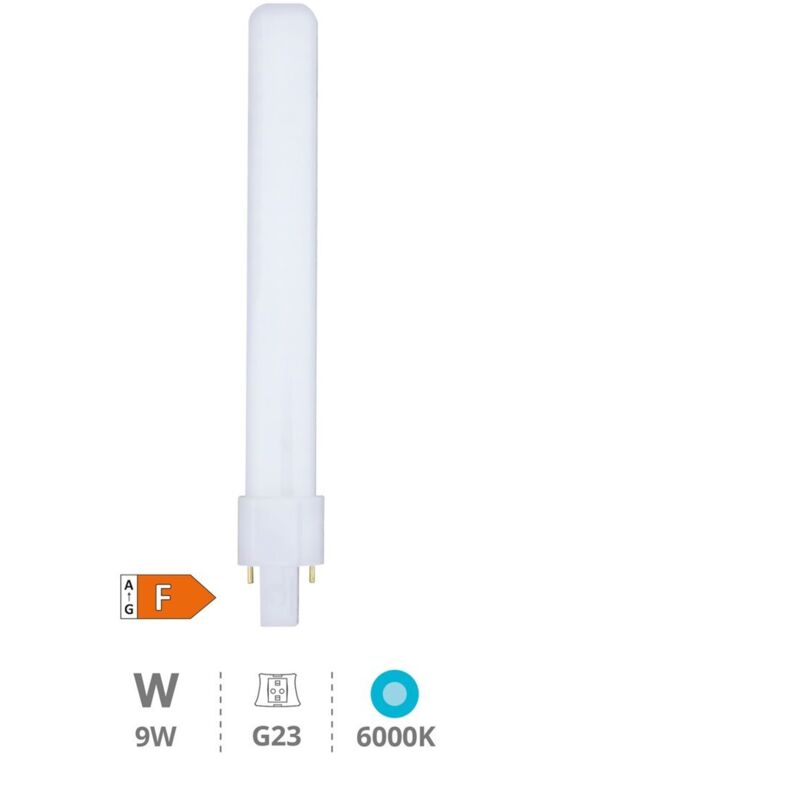 LED-Lampe PL 2P 9W G23 6000K 880lm