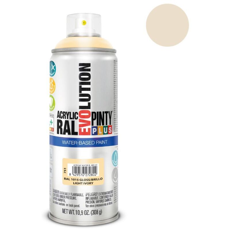 PintyPlus Evolution Farbe auf Wasserbasis – RAL 1015 Soft Light Ivory ...